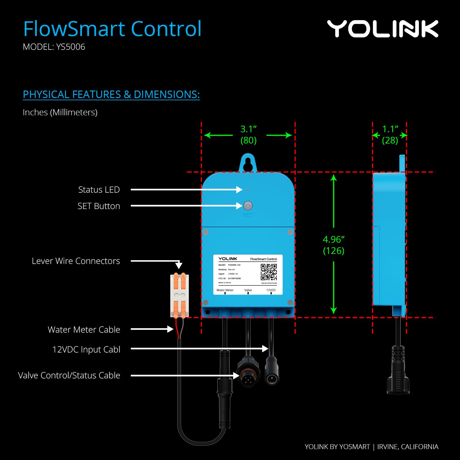 Snapklik.com : NSF Certified Pulse Meter + Shutoff Valve Kit, 1/2 ...