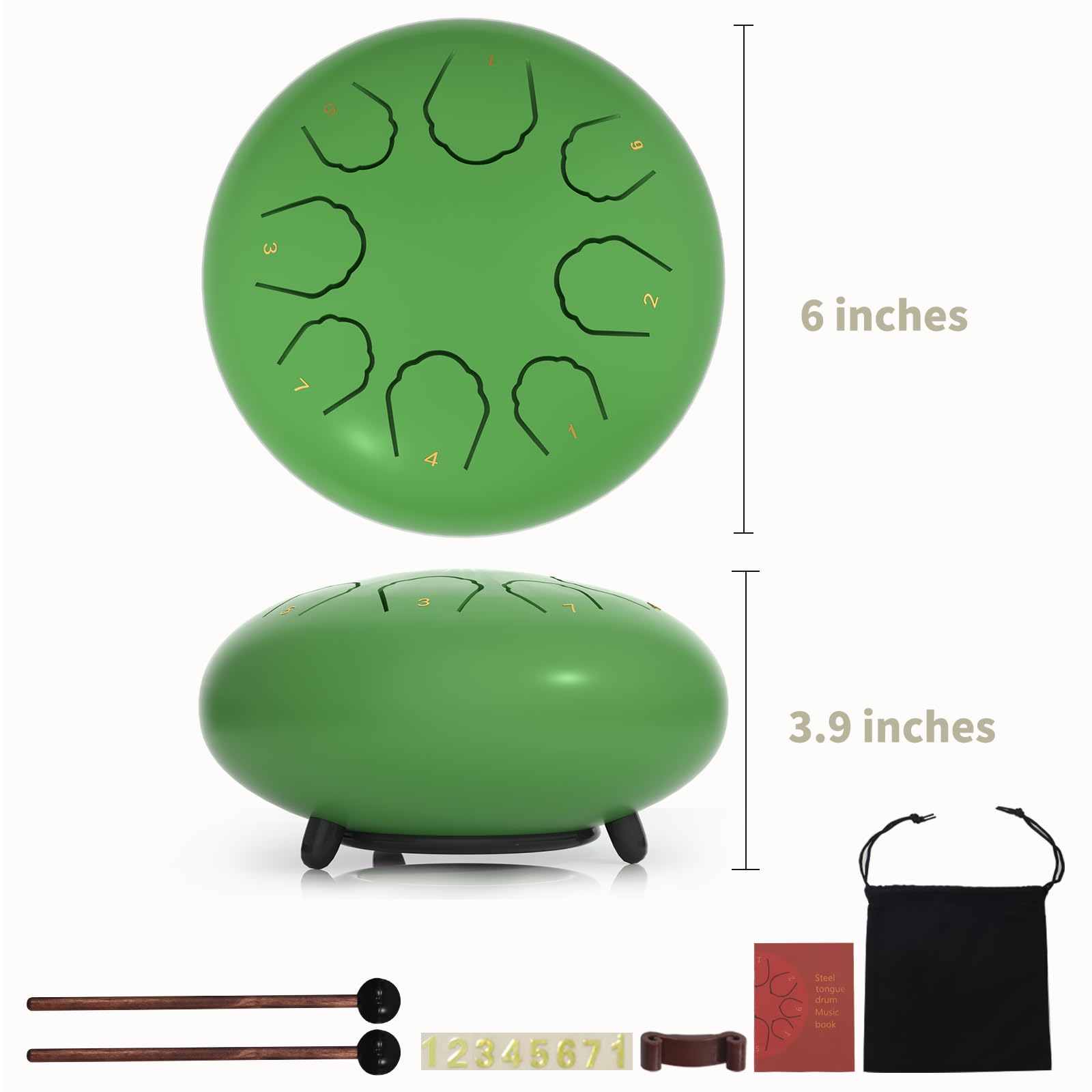 Snapklik.com : Rain Drum For Outside Garden, 8 Notes 6 Inches Steel ...