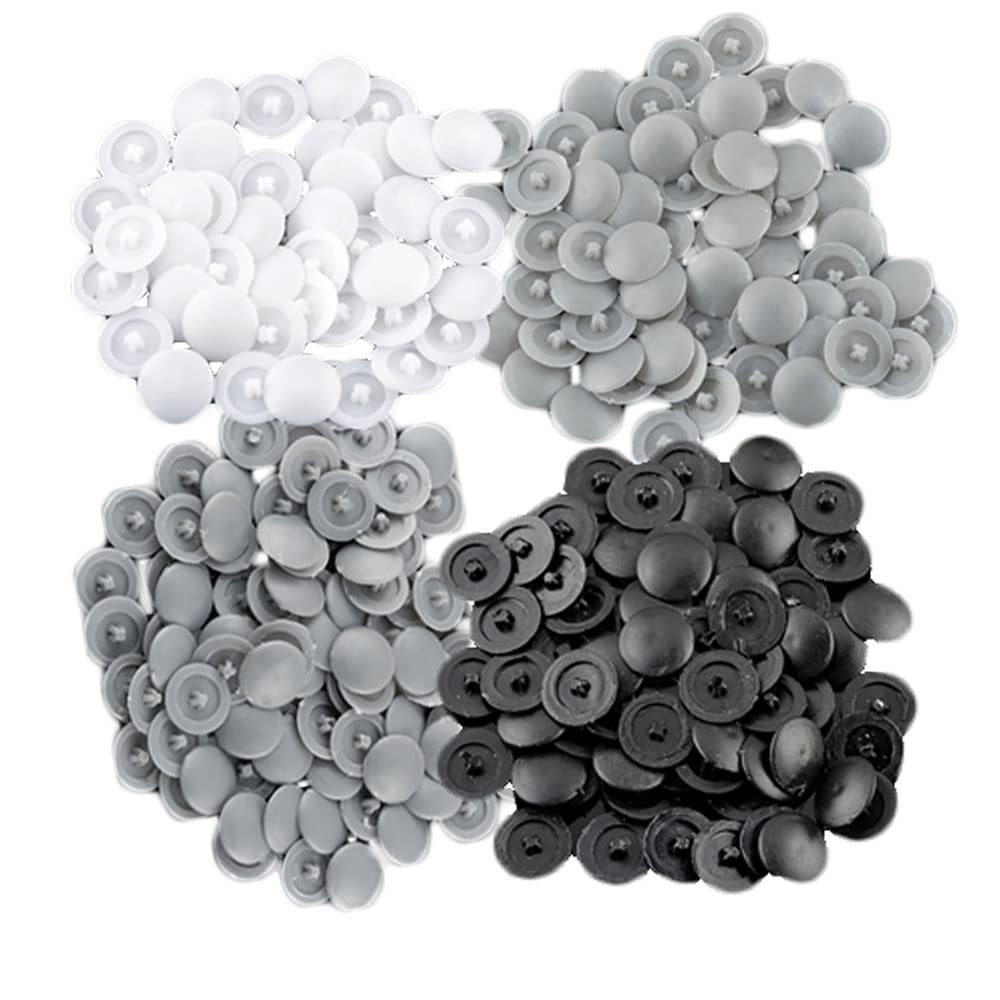 Loekrdos 400 Pcs Press Fit Screw Cap Furniture Phillips Head Screw ...