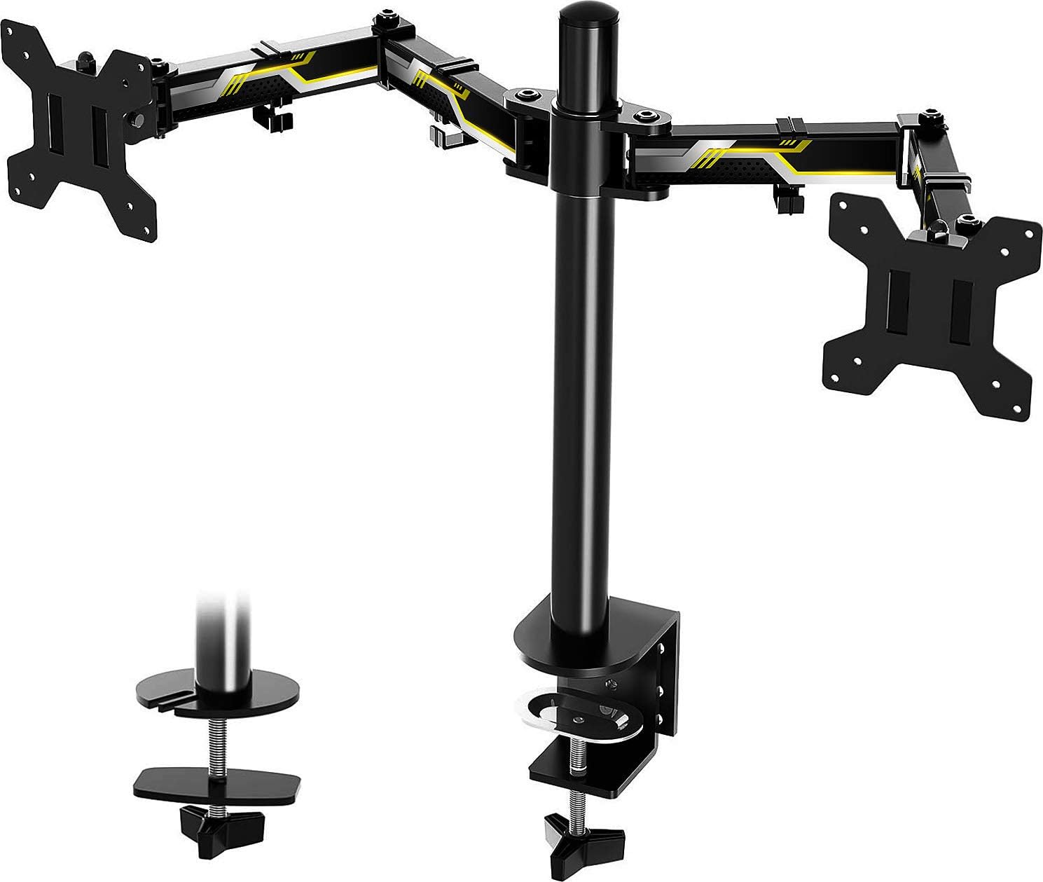 Suptek Screen Stand for Desk, Dual Monitor Arm Desk Mount, Desk Mounted ...