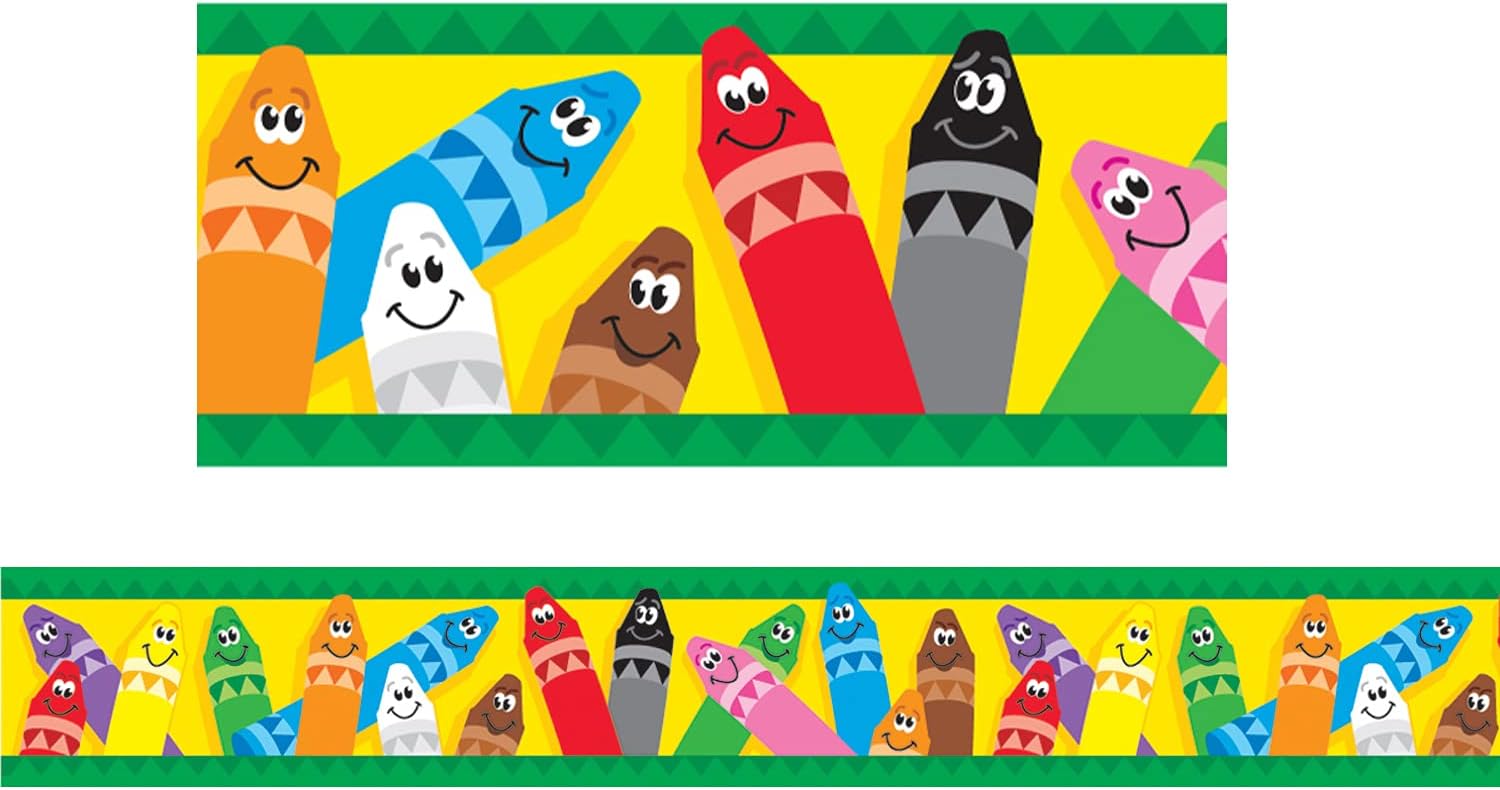 Amazon.com: Crayon Name Tags - with Crayon Cut Out | 36 Crayon Labels ...