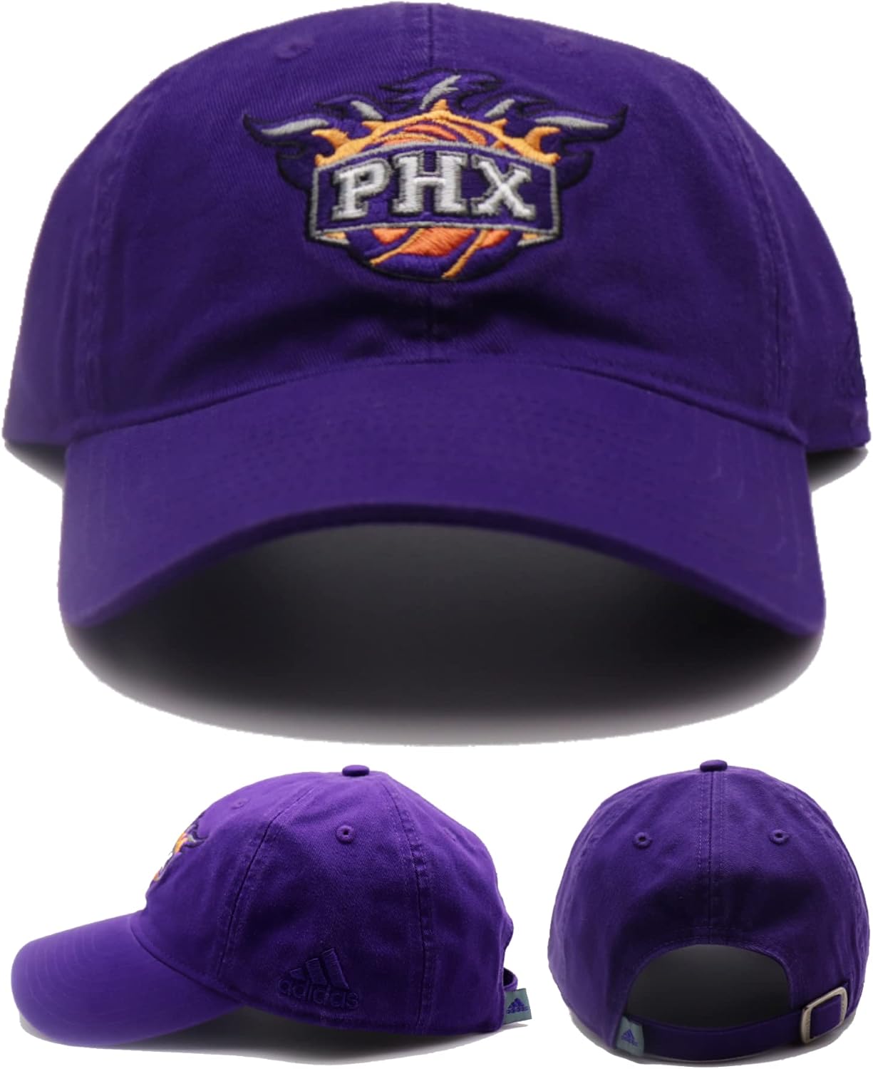 Amazon.com : adidas Phoenix Suns Purple Basic Logo Slouch Adjustable ...