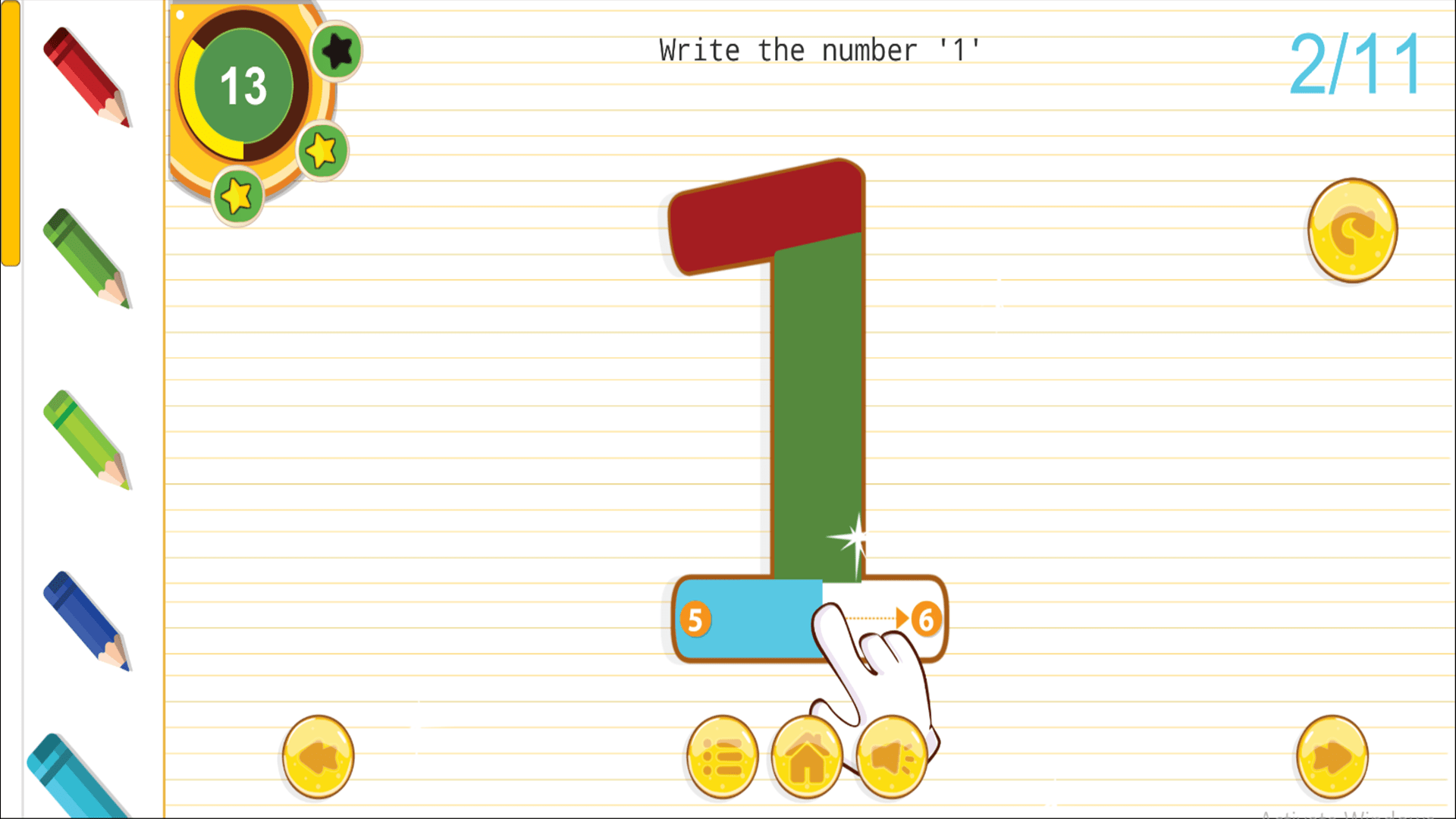 English Alphabet Tracing and Coloring Educational Game for Kids –ABC ...