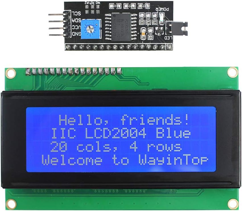 Amazon.com: WayinTop 20x4 2004 LCD Display Module with IIC/I2C/TWI ...