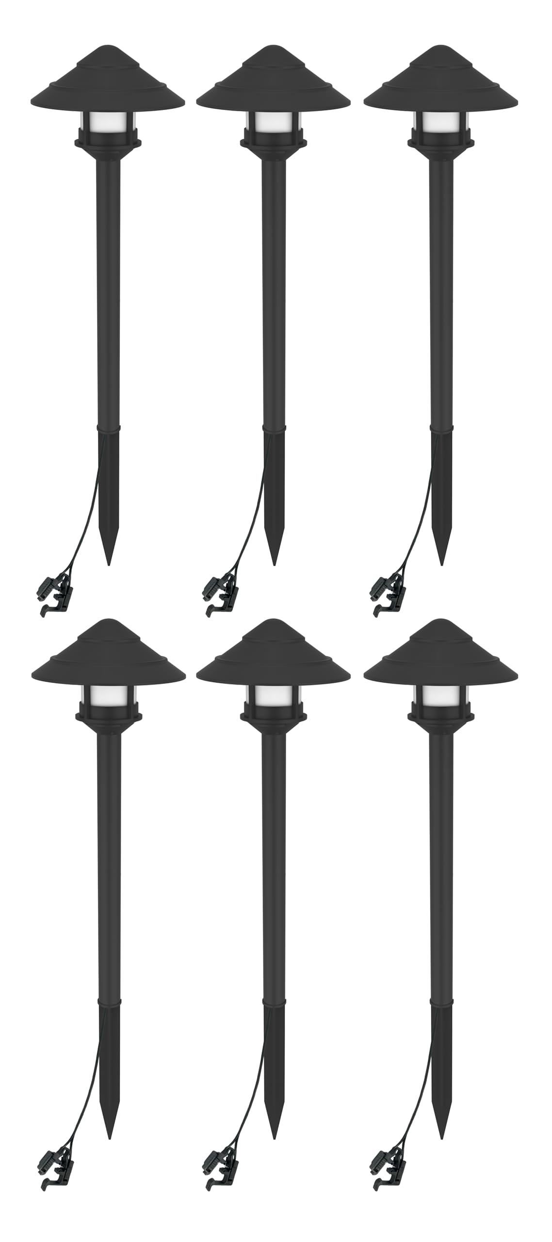 12Volt 2W LED Landscape Light, Gives 15W of Light, Matte Black Finish ...