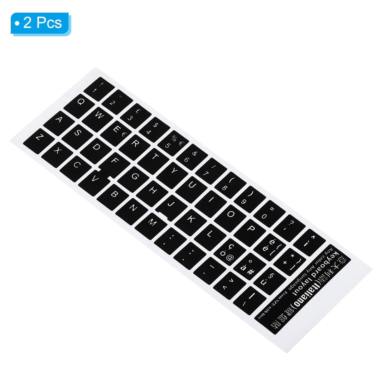PATIKIL Italian Keyboard Stickers, 2 Pack Universal Keyboard ...