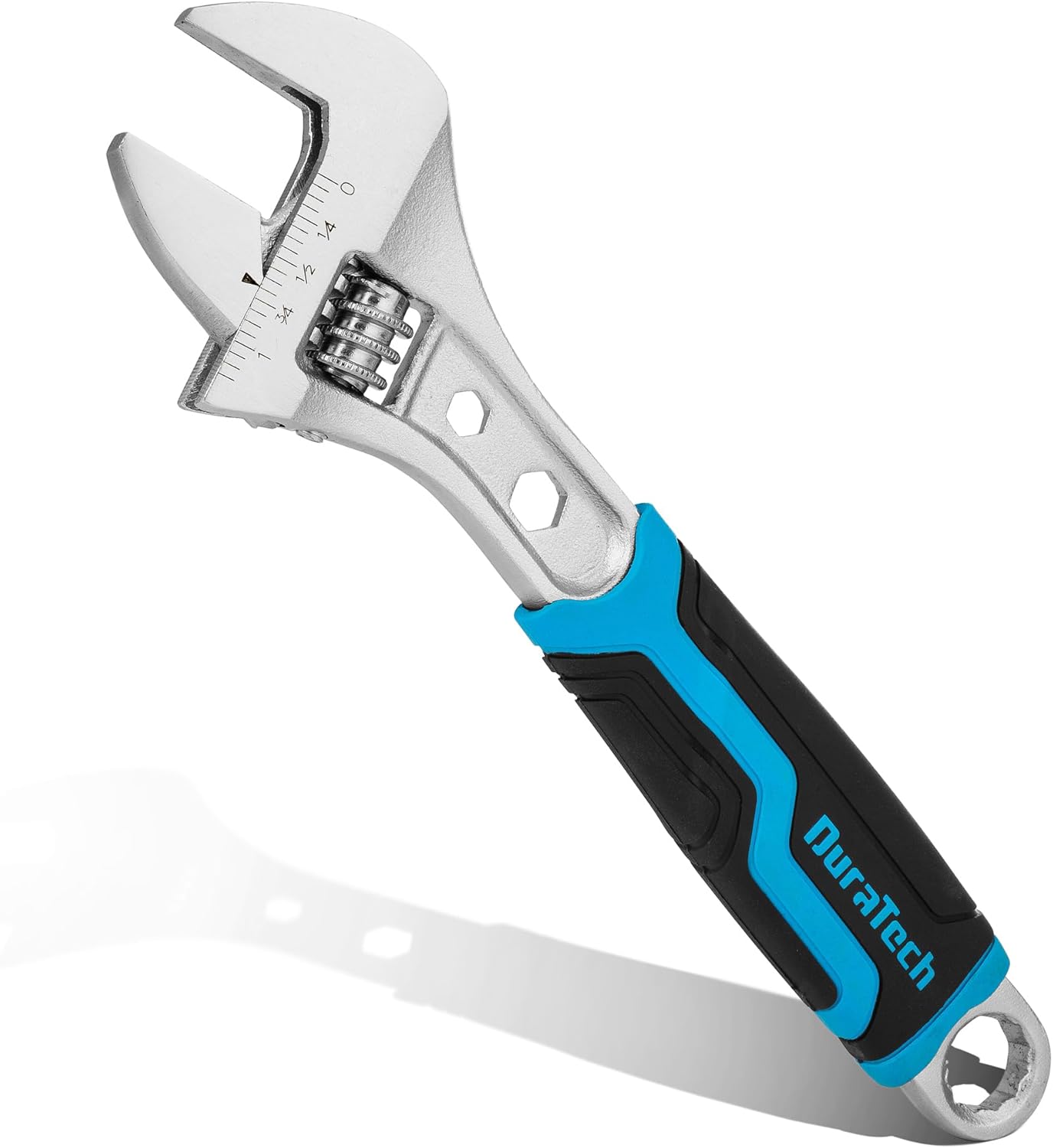 DURATECH 8 Inch Adjustable Wrench, 3-in-1 Spanner with Box End/Hex ...
