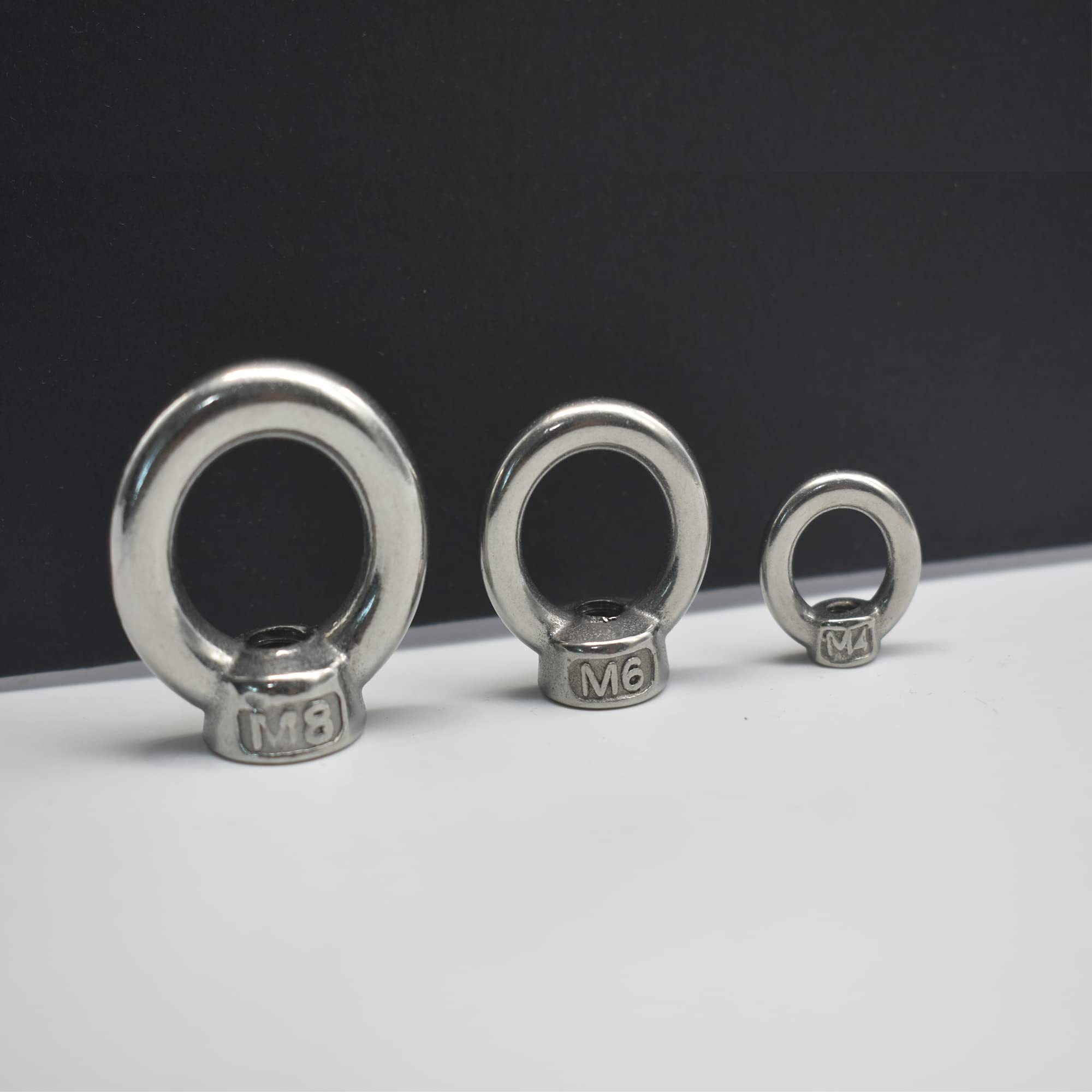Snapklik.com : 10 Pcs M6 Stainless Lifting Eye Nuts Thread Ring ...