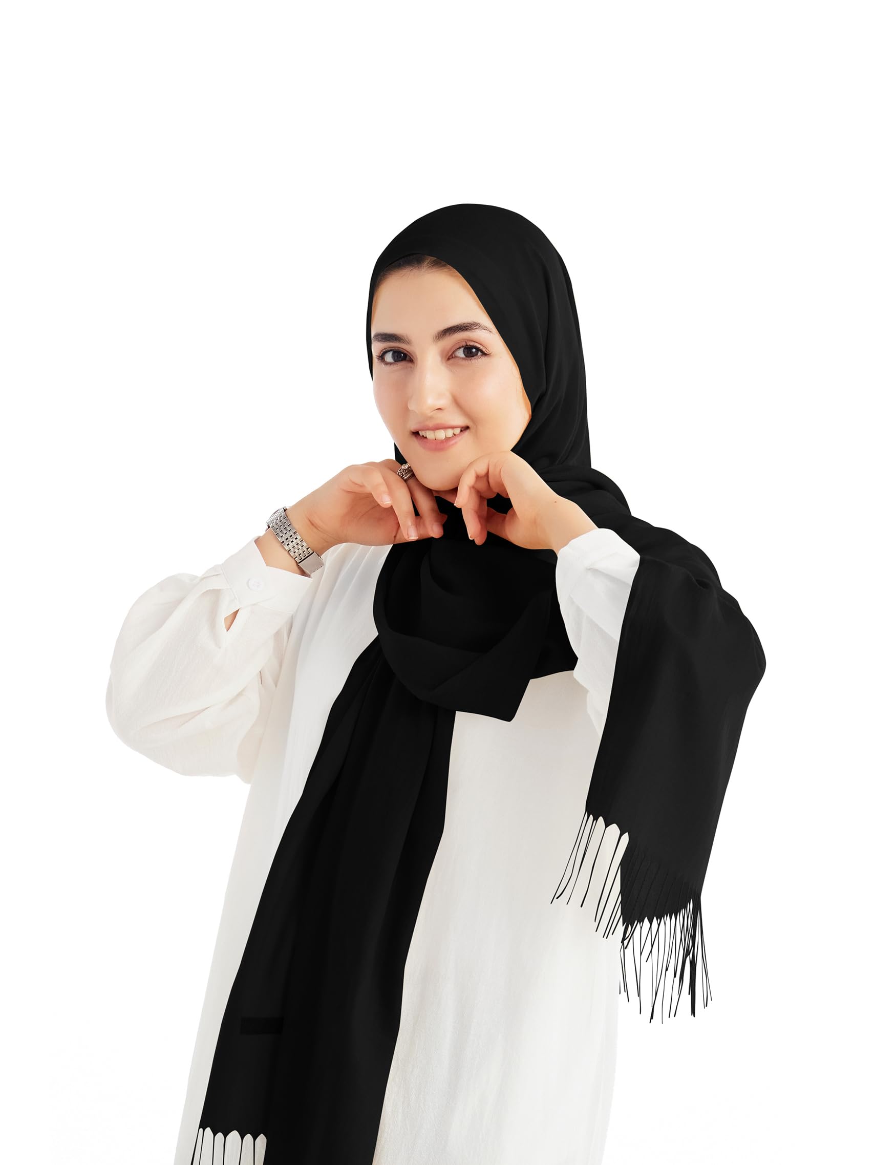 Xirhoot Hijab Cotton Hijab Hijab Scarf for Women Muslim Head Scarf for ...