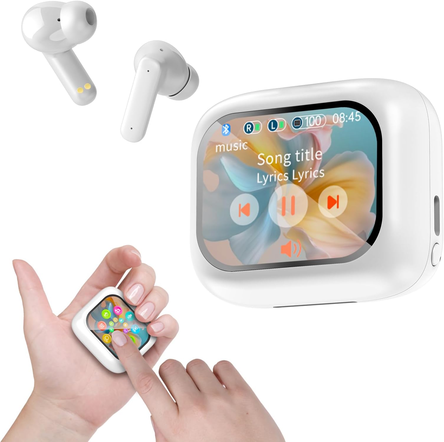 Amazon.com: Active Noise Cancelling Earbuds ANC with Smart Touch Screen ...