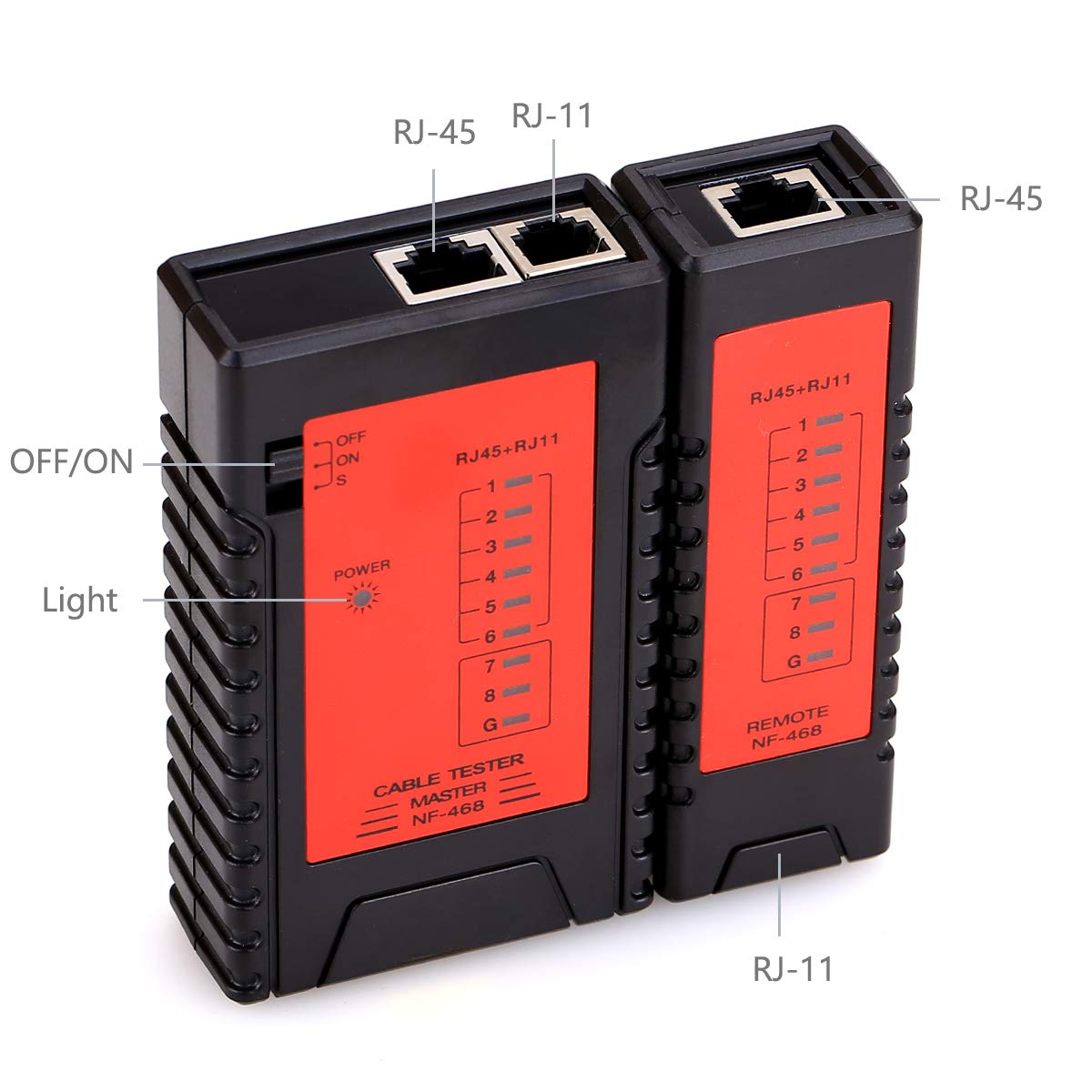 Snapklik.com : NF468 Tester Fault Locator RJ45 RJ11 Cable Tracker ...