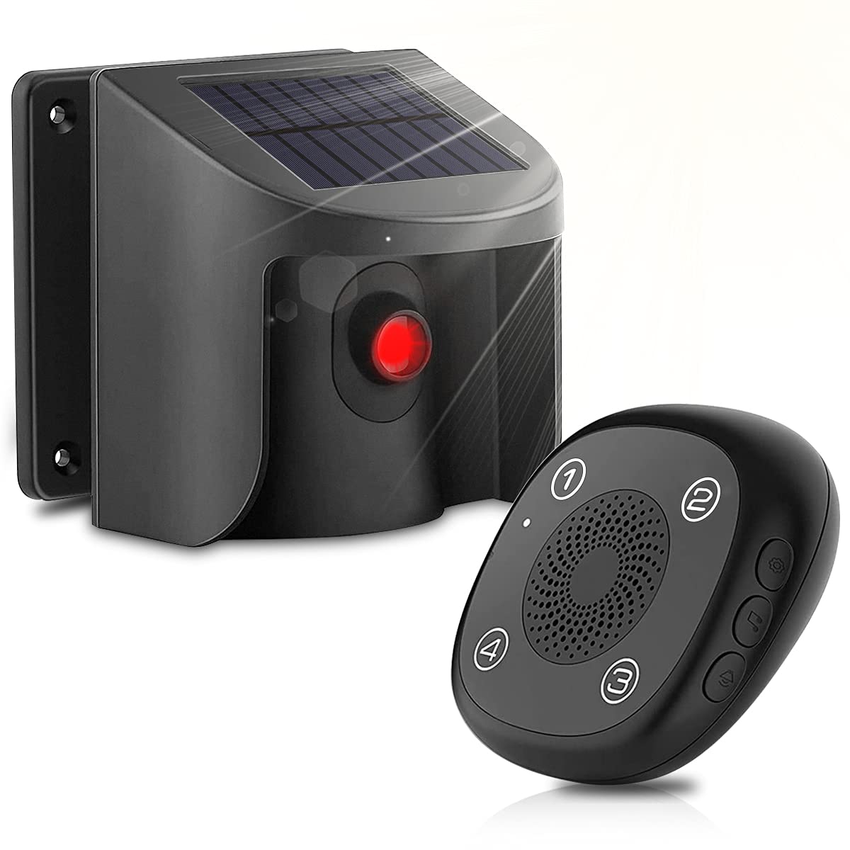 Buy Solar Driveway Alarm- Wireless PIR Motion Sensor Alarm System ...