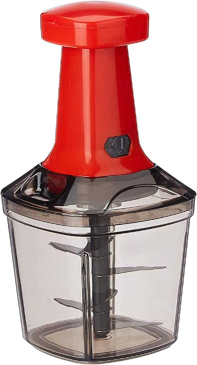 Quality Plus Food Chopper,Steel Large Manual Hand-Press Chop Fruit ...