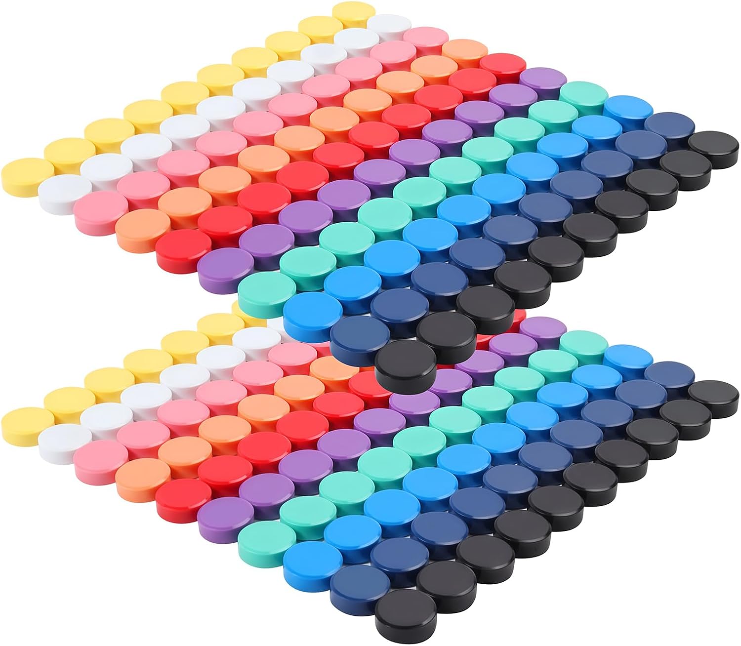 Amazon.com: QOJOPU Fridge Magnets, 200 Pack 10 Colors Small Strong ...