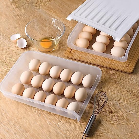 Jecrina Jecrina Egg Storage Box | Egg Holder For Refrigerator/Large ...
