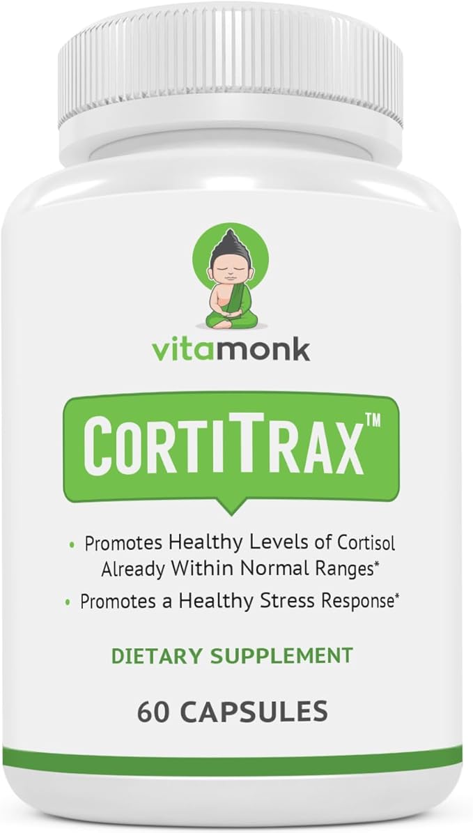 Amazon.com: VitaMonk CortiTrax Natural Cortisol Blocker - Doctor ...
