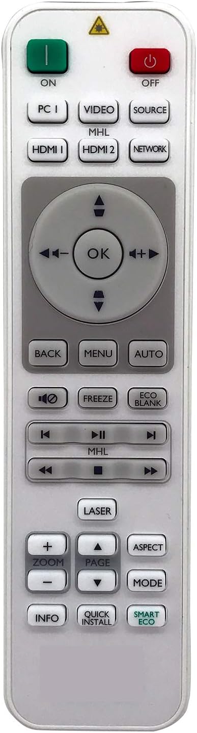 Amazon | EachLight RCE013 5J.JGM06.001 プロジェクター交換用 リモコン BenQ ベンキュー MH733 DX808ST DX825ST MW732 ...