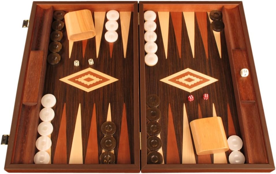 Amazon.com: Wenge Wood Backgammon Set - Board Game - Large : Toys & Games
