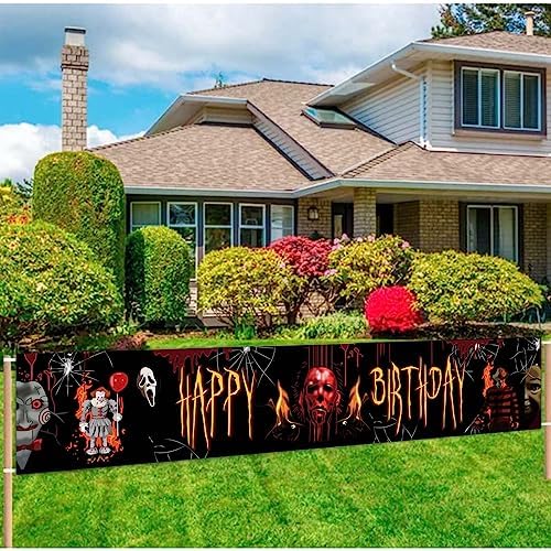 Amazon.com: Horror Movie Character Banner Party Decorations - Have A ...