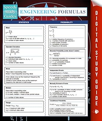 Engineering Formulas (Speedy Study Guides) , Publishing, Speedy ...