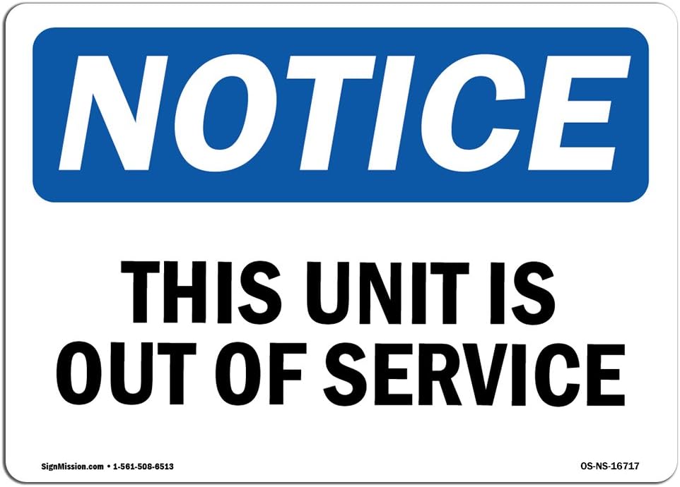 Amazon.com : Out of Service Magnetic signs 3x24 : Office Products