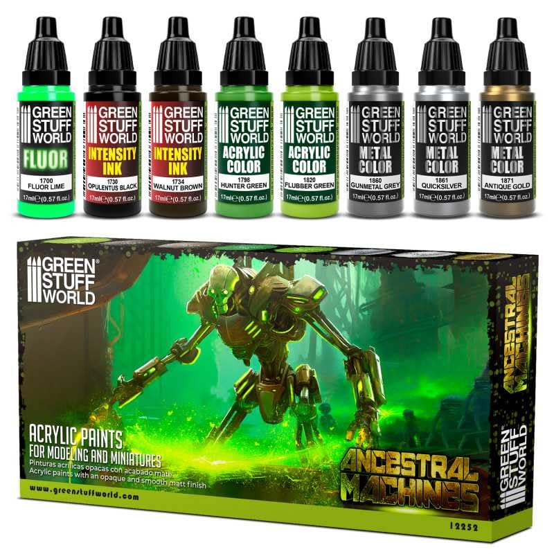 Amazon.com: Green Stuff World for Models & Miniatures Paint Set ...
