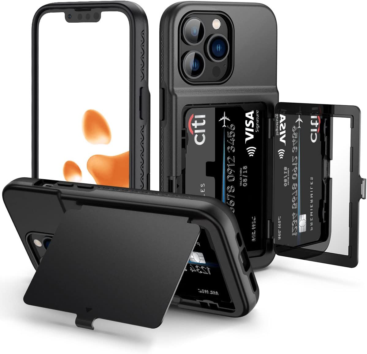 Amazon.com: WeLoveCase iPhone XR Wallet Case Defender Wallet Design ...