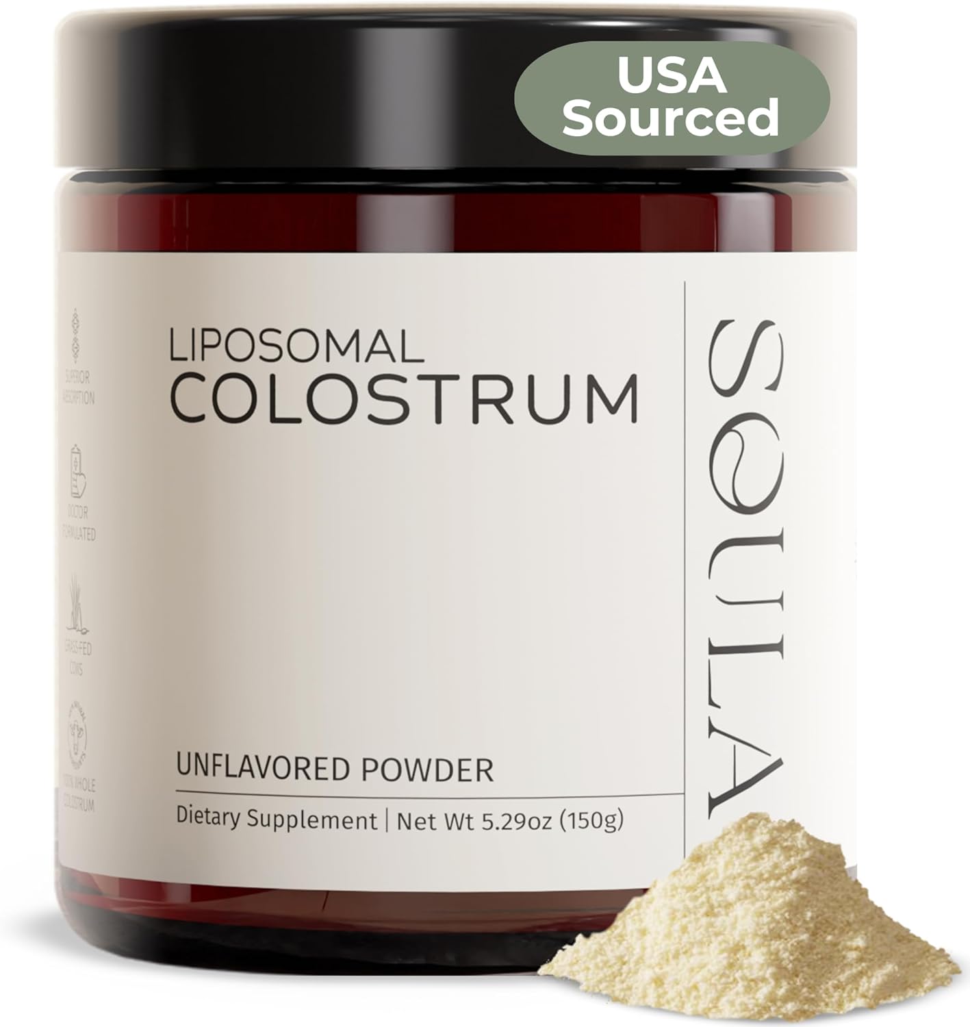 Amazon.com: SOULA Liposomal Whole Colostrum Supplement Powder – USA ...