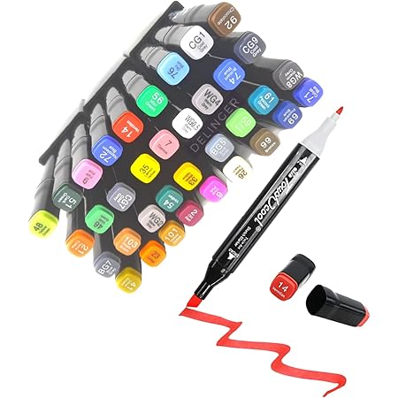 Touch Cool 48 Colours Twin Head Art Markers Pen For Manga And ...