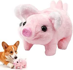 Walking Electric Plush Pet Realistic Pig, Walking Piggy Interactive ...
