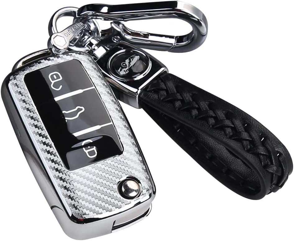 RXXR Car Key Case Compatible with VW, VW Golf Key Box, Key Cover for VW ...