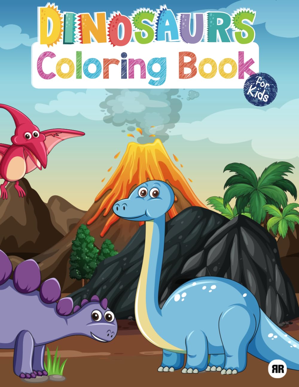 Dinosaurs Coloring Book for Kids: A Coloring Adventure for Kids Age 4-8 ...