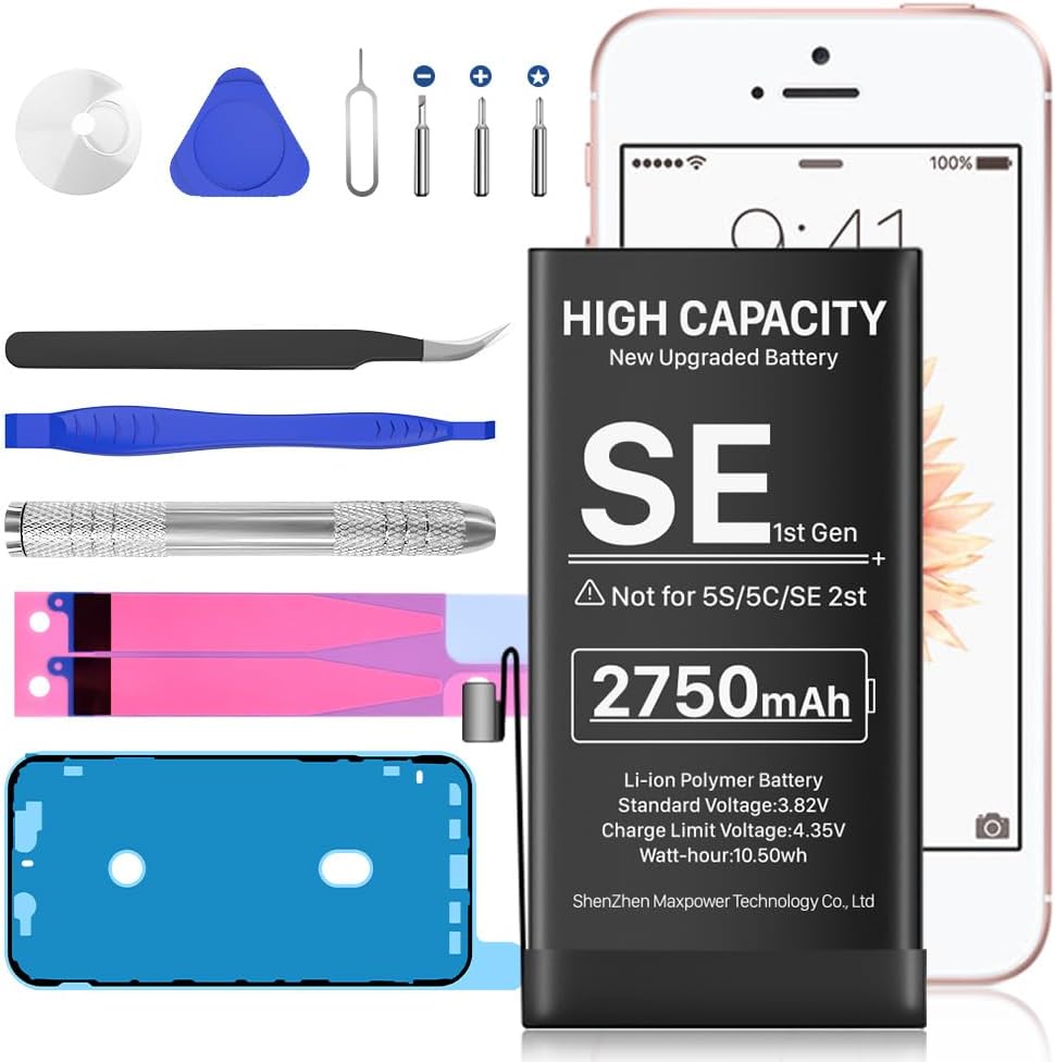 Amazon.com: EDIPEKA Battery for iPhone 2016 SE 1st Gen, 2750mAh High ...