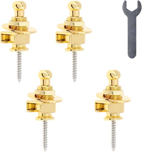 Amazon.com: Guitar Strap Locks 4Pcs, Quick Release Metal Guitar Strap ...