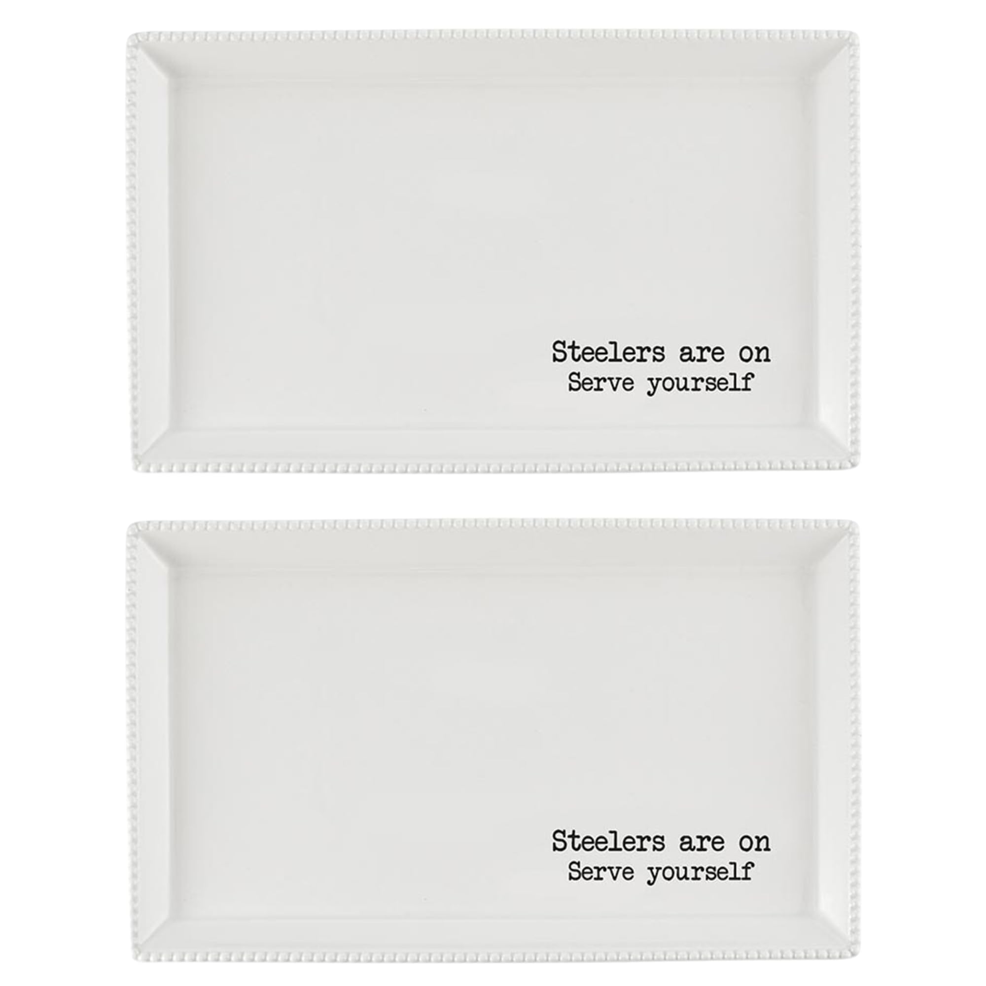 Amazon.com | Needzo Football-Themed Ceramic Serving Platter – 'Steeler ...