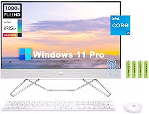 Amazon.com: HP 24 23.8" Full HD Touchscreen All-in-One Business Desktop ...