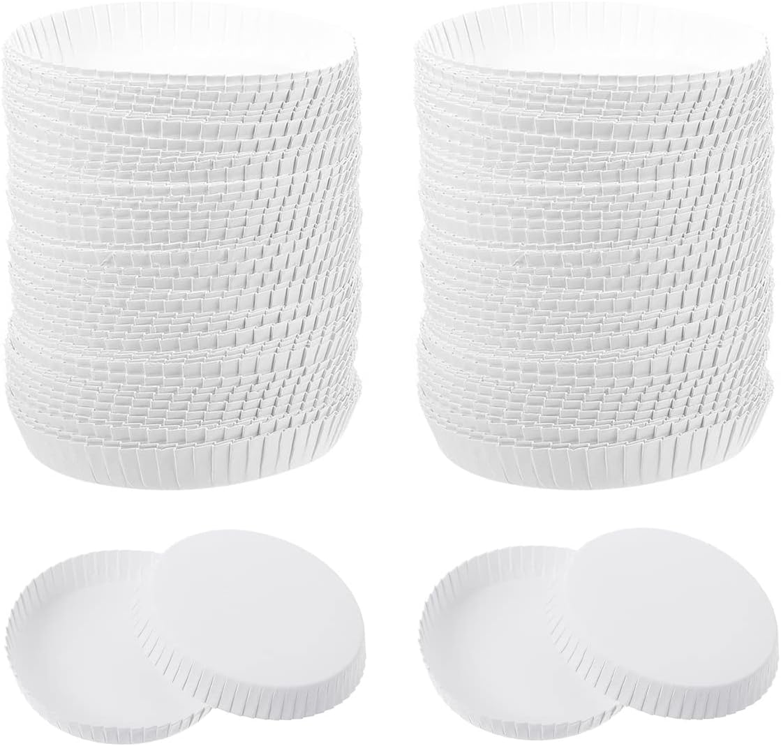 Amazon.com: FERCAISH 100 Pcs Disposable Paper Cup Cover, Recycled ...