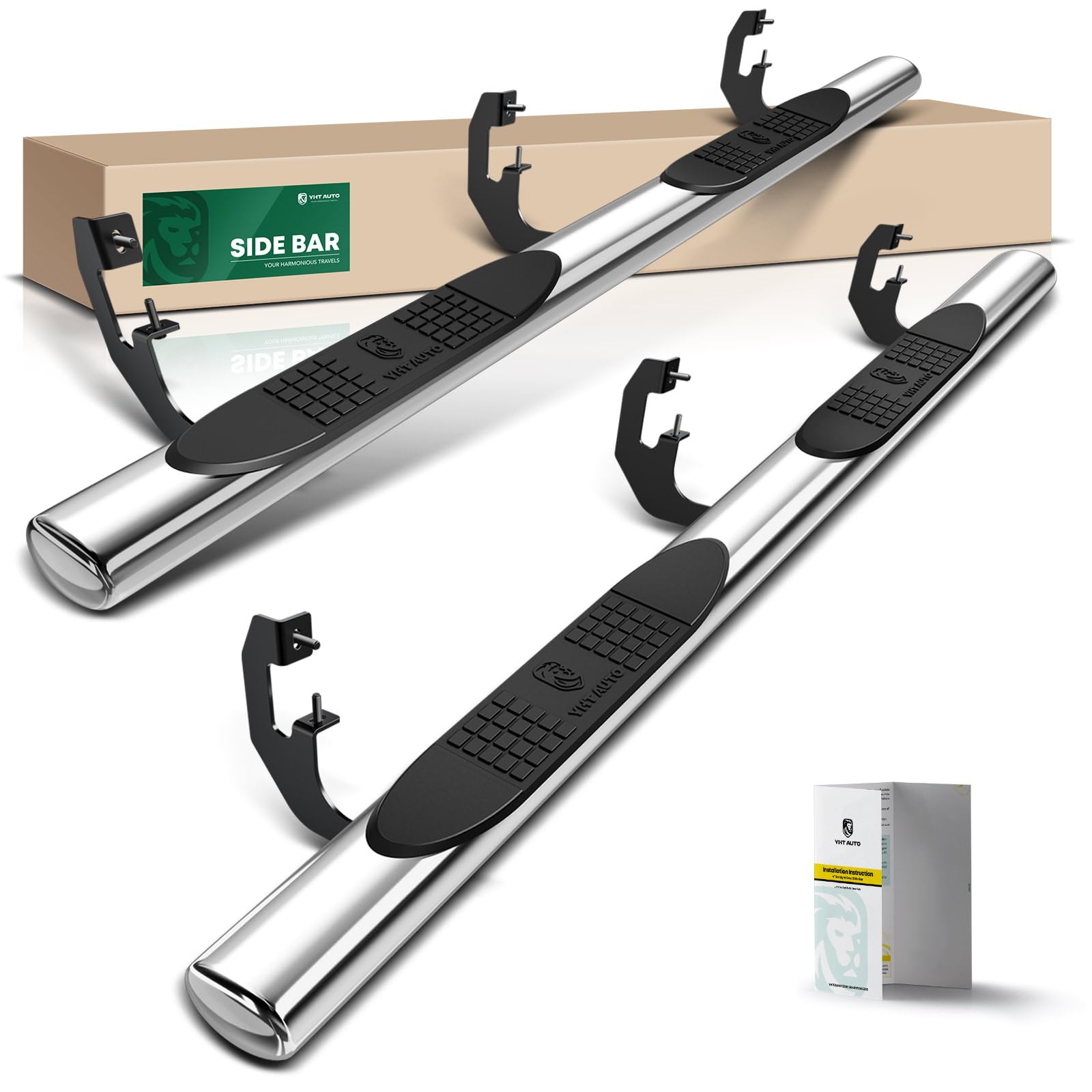 Amazon.com: YHTAUTO 4 Inch Running Boards Side Steps Fit Ford Ranger ...