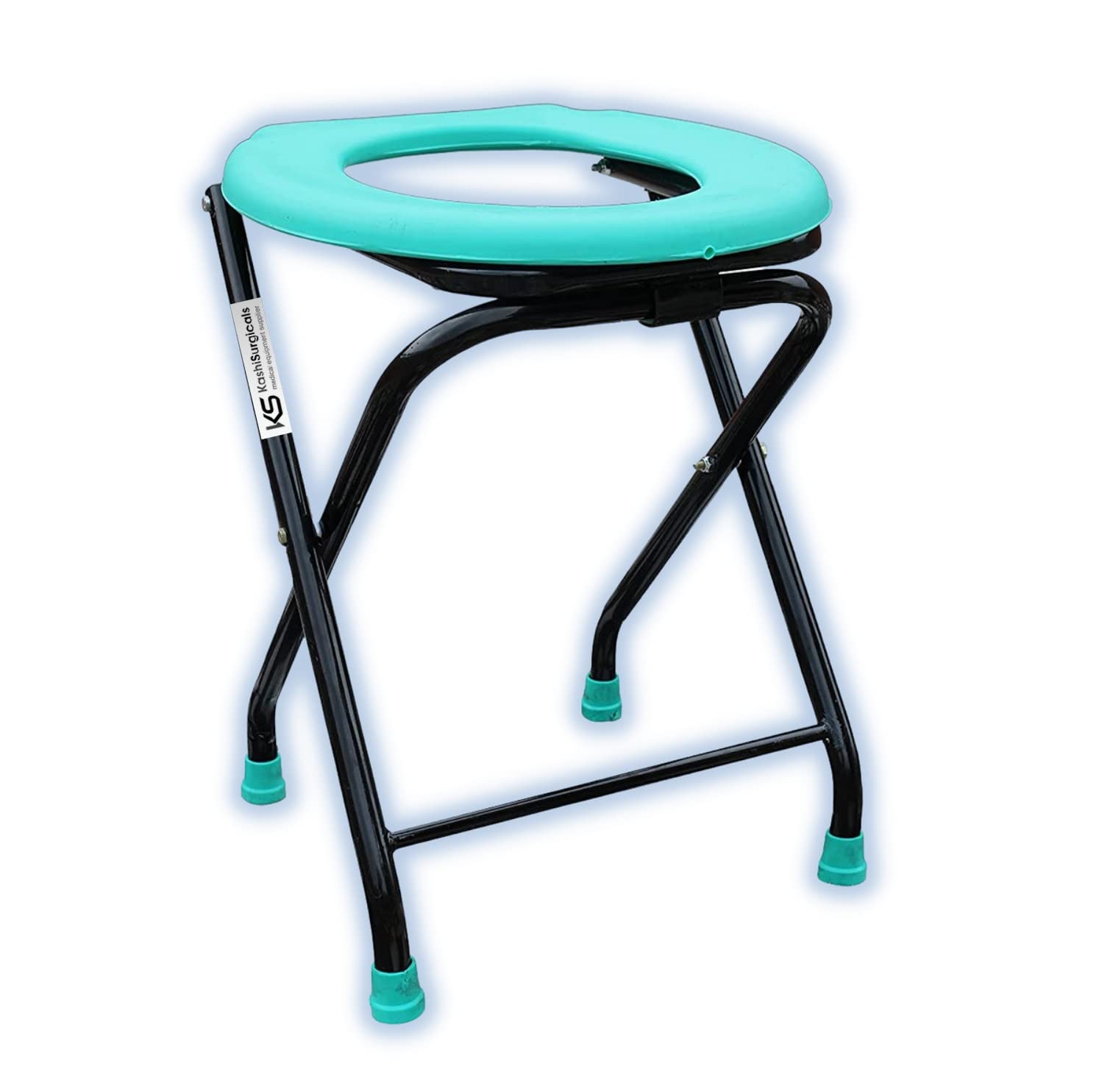 Kashi Surgical KS Premium Foldable Commode Stool with Toilet Seat ...