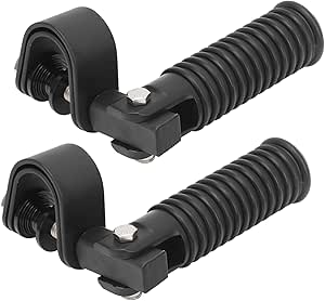 Motorcycle Foot Pegs, Pair Foot Pegs Foot Rest Clamp Footrest Mount for ...
