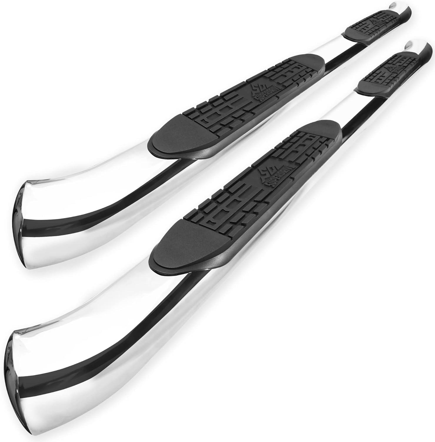 Amazon.com: SUPERDRIVE 5'' Curved Oval Running Boards Compatible with ...