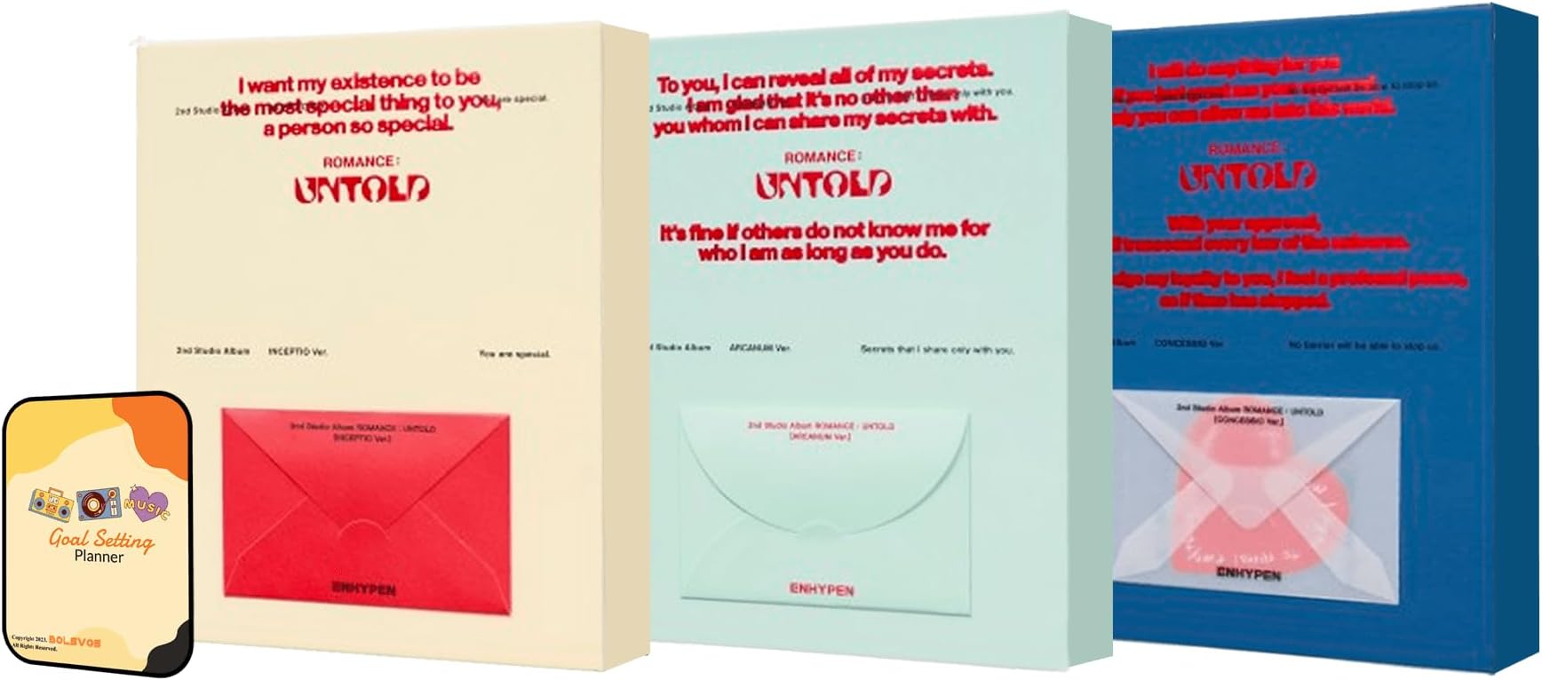 Genérico ENHYPEN ROMANCE: UnTOLD Set (3 piezas en total)+envío DHL ...