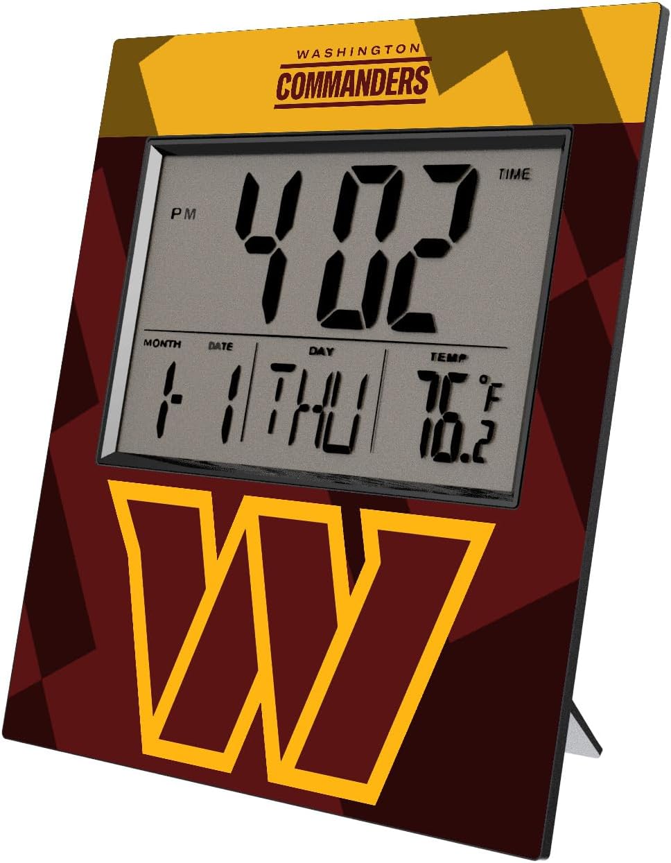 Amazon.com: Keyscaper Washington Commanders Color Block Digital Desk ...