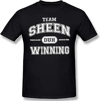 EAGARI Team Sheen Charlie Sheen Winning Black T-Shirt Unisex Tee Men's ...