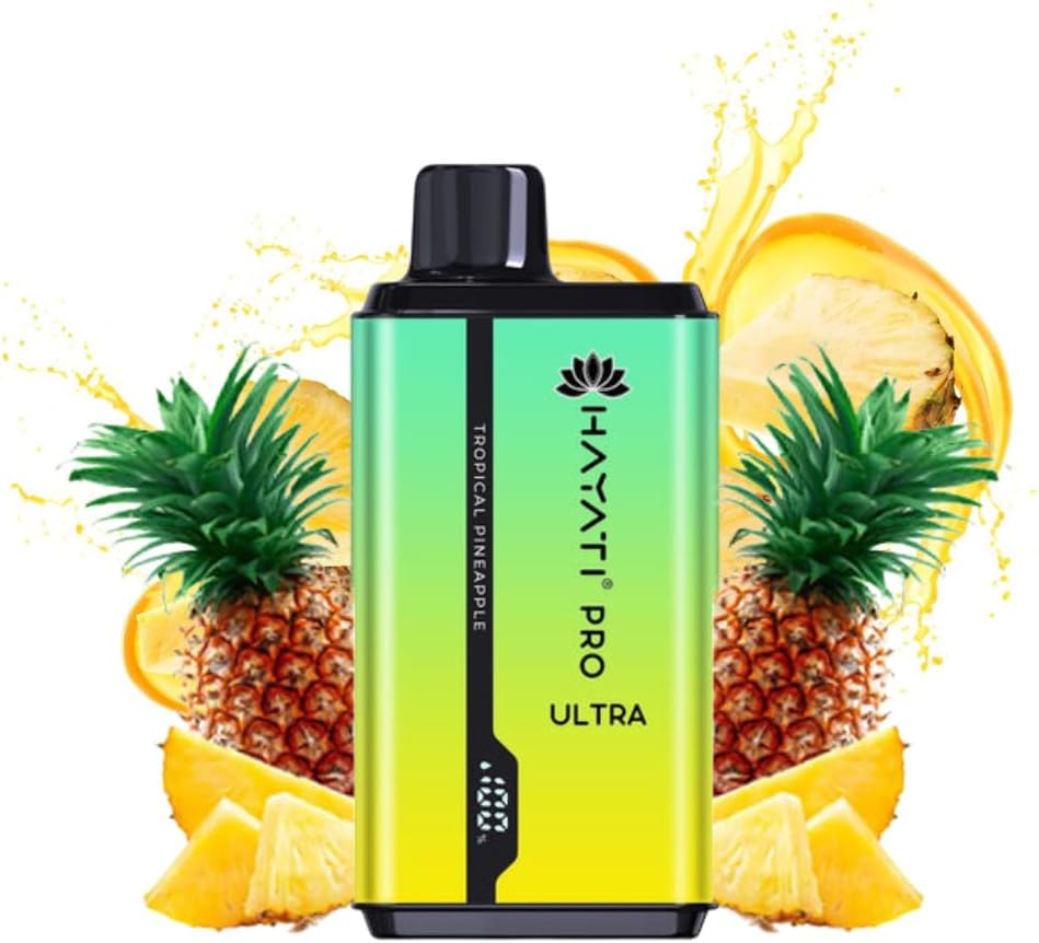 Hayati Pro Ultra 15000 Puffs Disposable Vape, 15k Long Lasting Fruit Flavours E-Cigarette, Draw ...