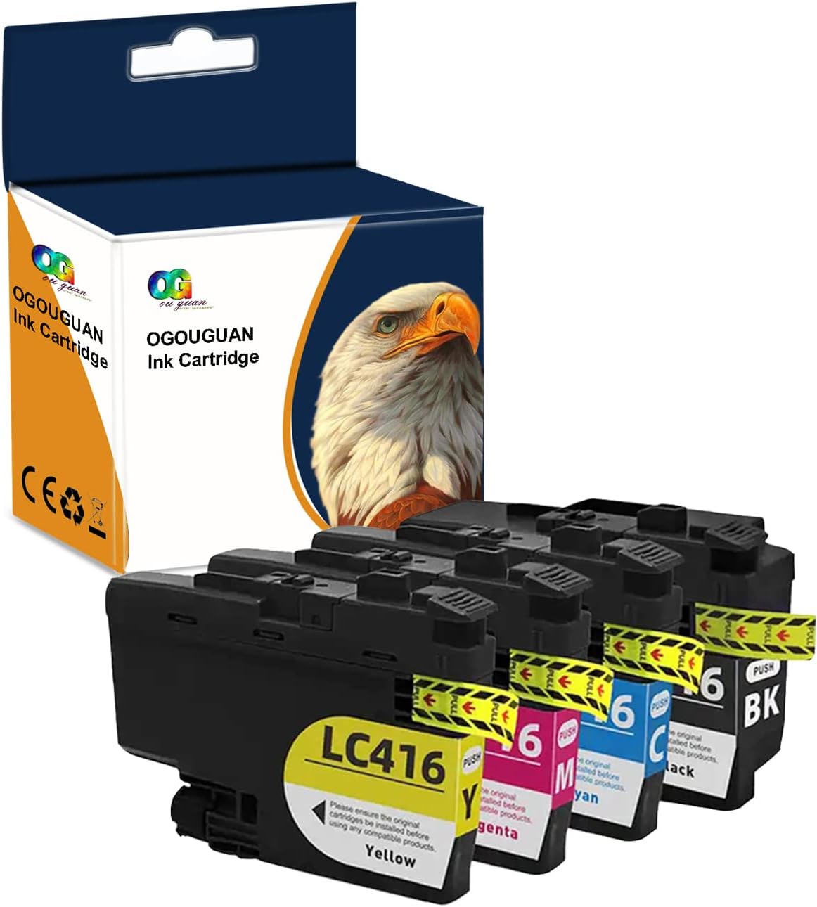 Amazon.co.jp: 【ロット番号5B】SHUOLEIブラザー用 Brother用 LC416-4PK 互換インクカートリッジLC416インク 最優良互換インクカートリッジ大容量 残量 ...