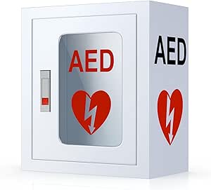 Amazon.com: ZIPOWEY AED Cabinet Wall Mounted, Metal Steel Plate AED ...