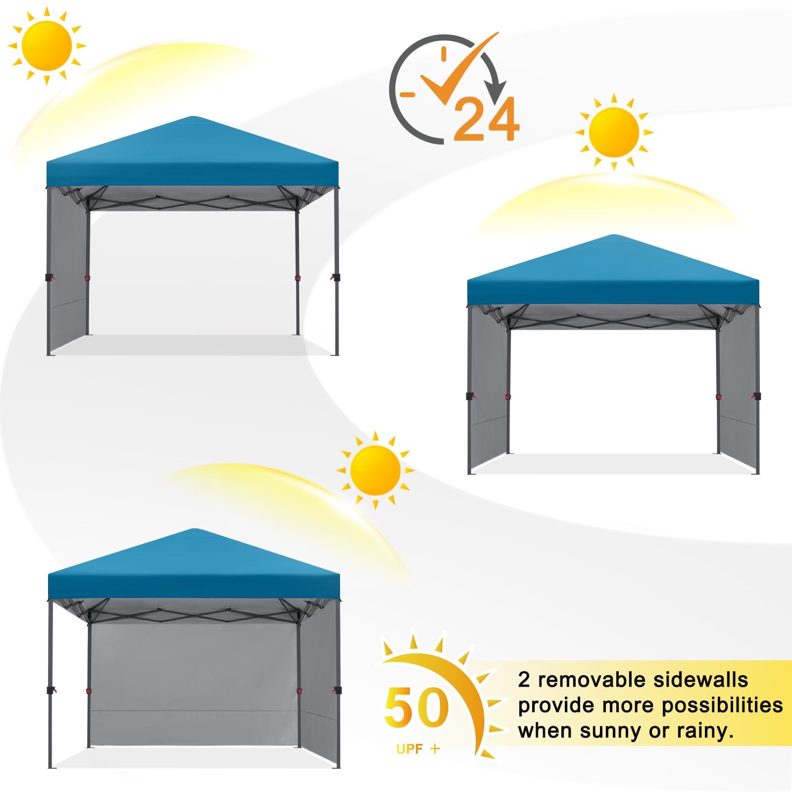Snapklik.com : COOSHADE Pop Up Canopy Tent 10x10