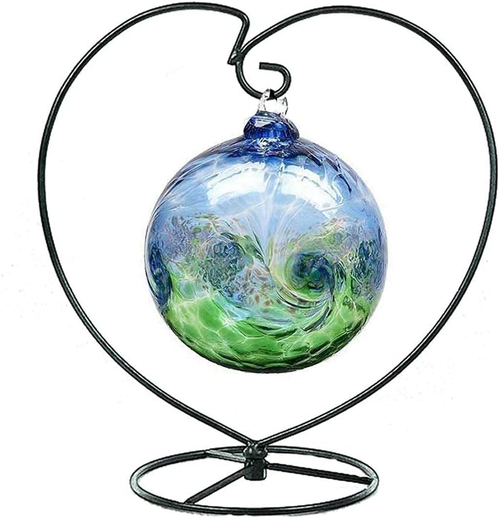 Amazon.com: Ornament Display Stand for Hanging Glass Terrarium Wood ...