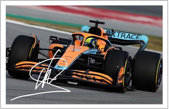 Lando Norris F1 Formula One Signed 12x8 Inch Photo Print Pre Printed ...